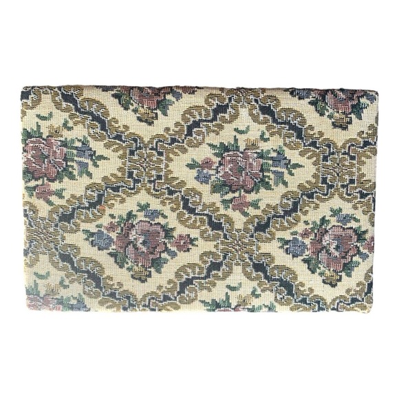 Unbranded | Storage & Organization | Vintage Floral Tapestry Gold Trim ...